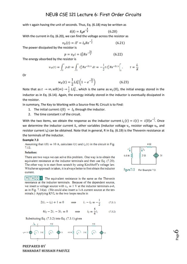 neub-cse-121-lec-6.pdf Basic-Electric-and-Circuit | PDF