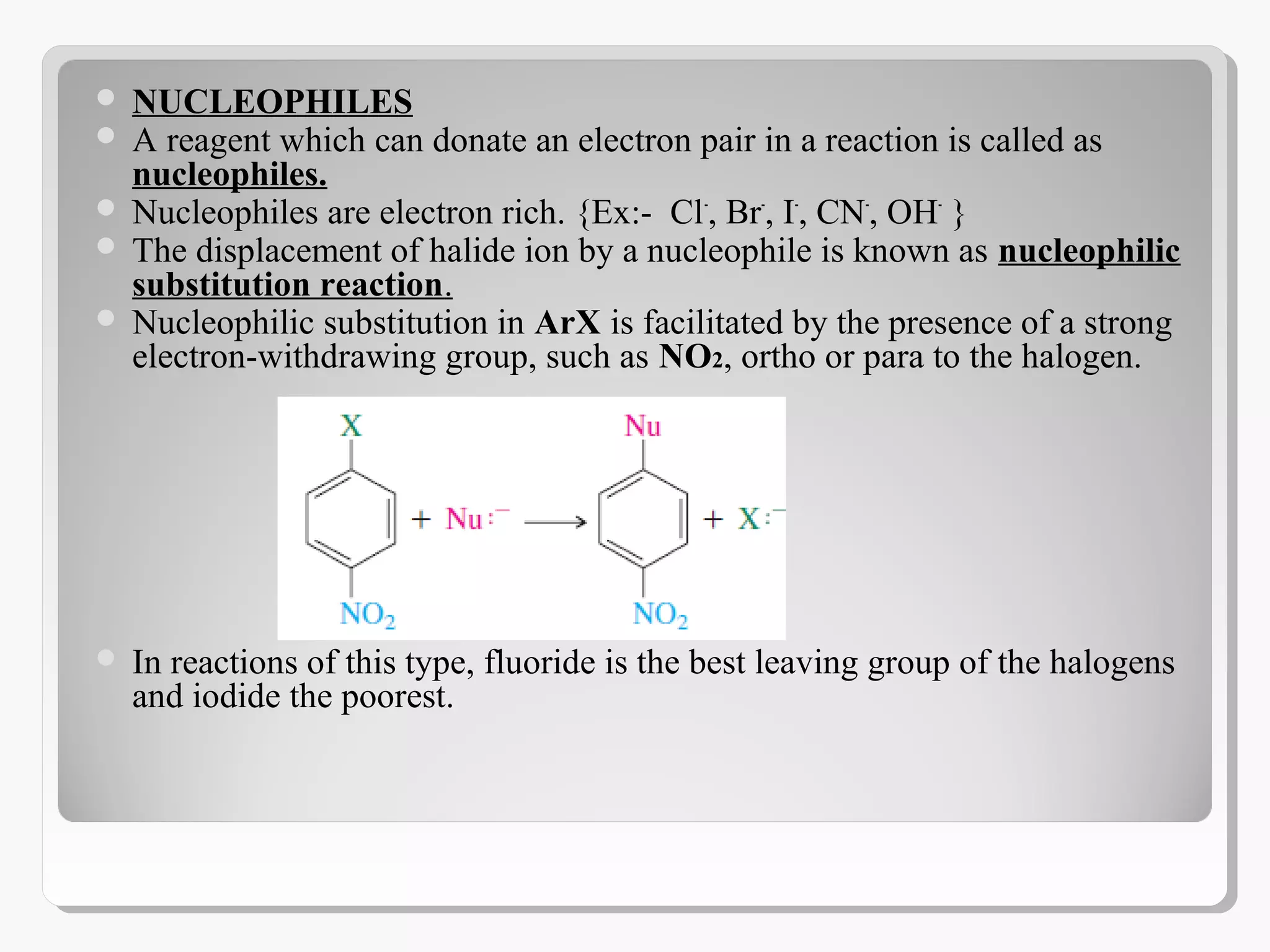 Neucleophilic aromatic substitution | PPT