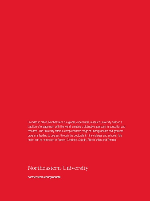 Northeastern University Graduate Brochure | PDF