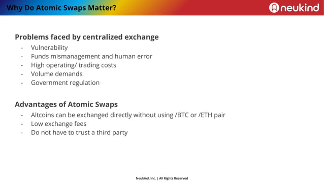 Neukind atomic swaps | PPT