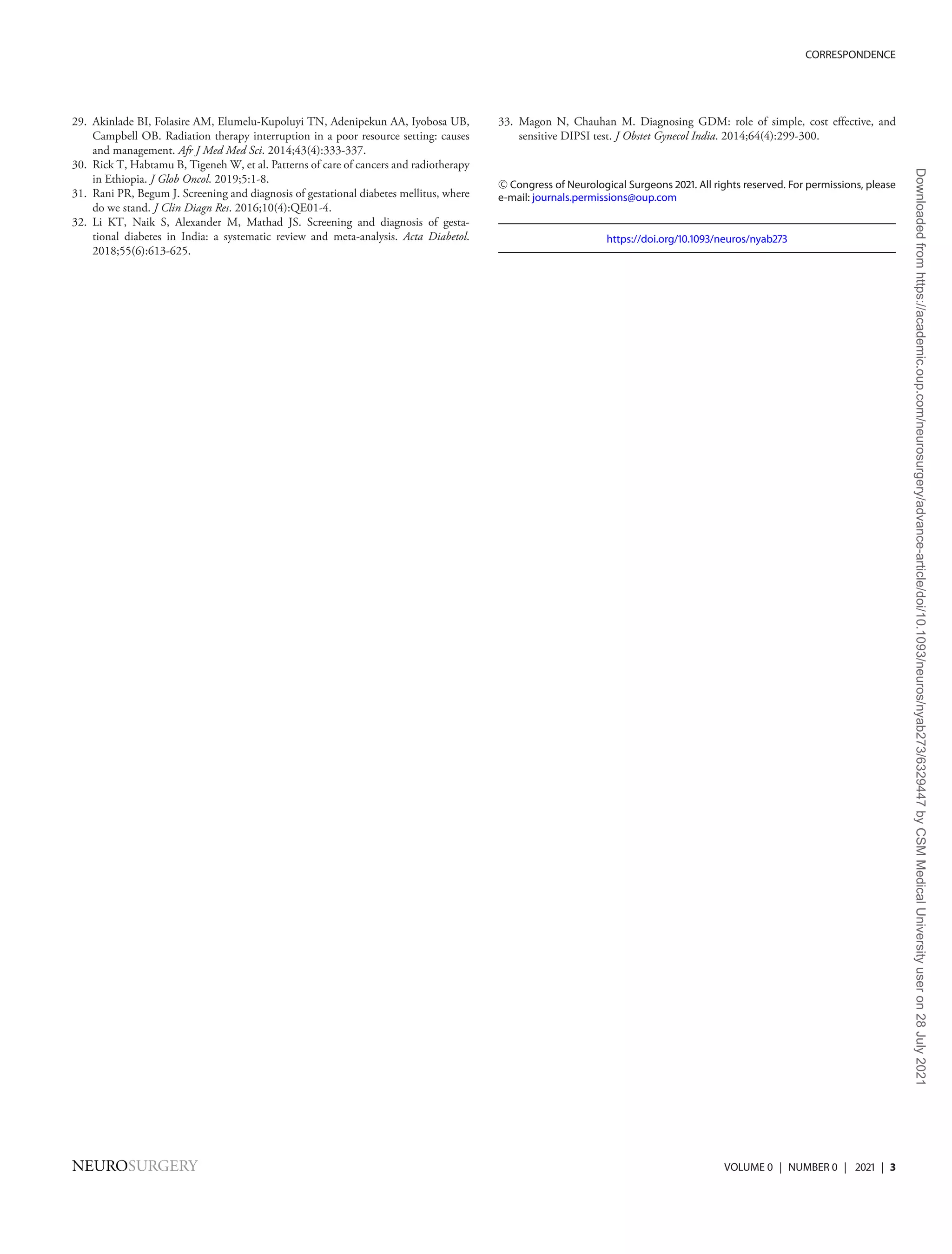 Letter: Is the Stupp Protocol an expensive and unsustainable standard ...