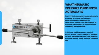 Pneumatic Pressure Pump PPP01 for Calibration & Testing | PDF