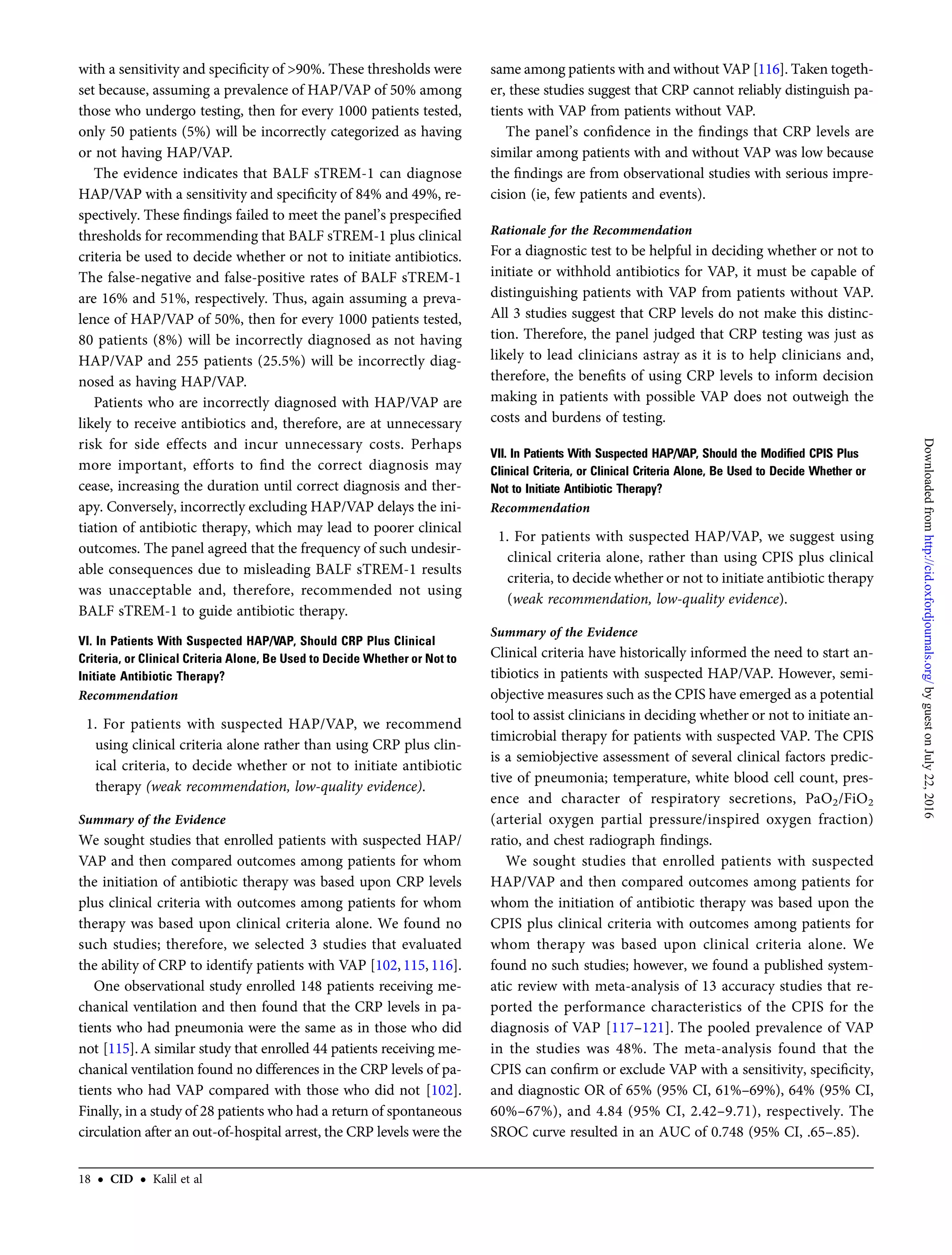Neumonia asociada al ventilador y nosocomial guias idsa 2016 | PDF