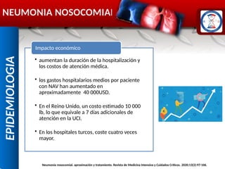 neumonia nosocomial en medicina acritica | PPTX