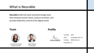 Neurable Analysis | PPT