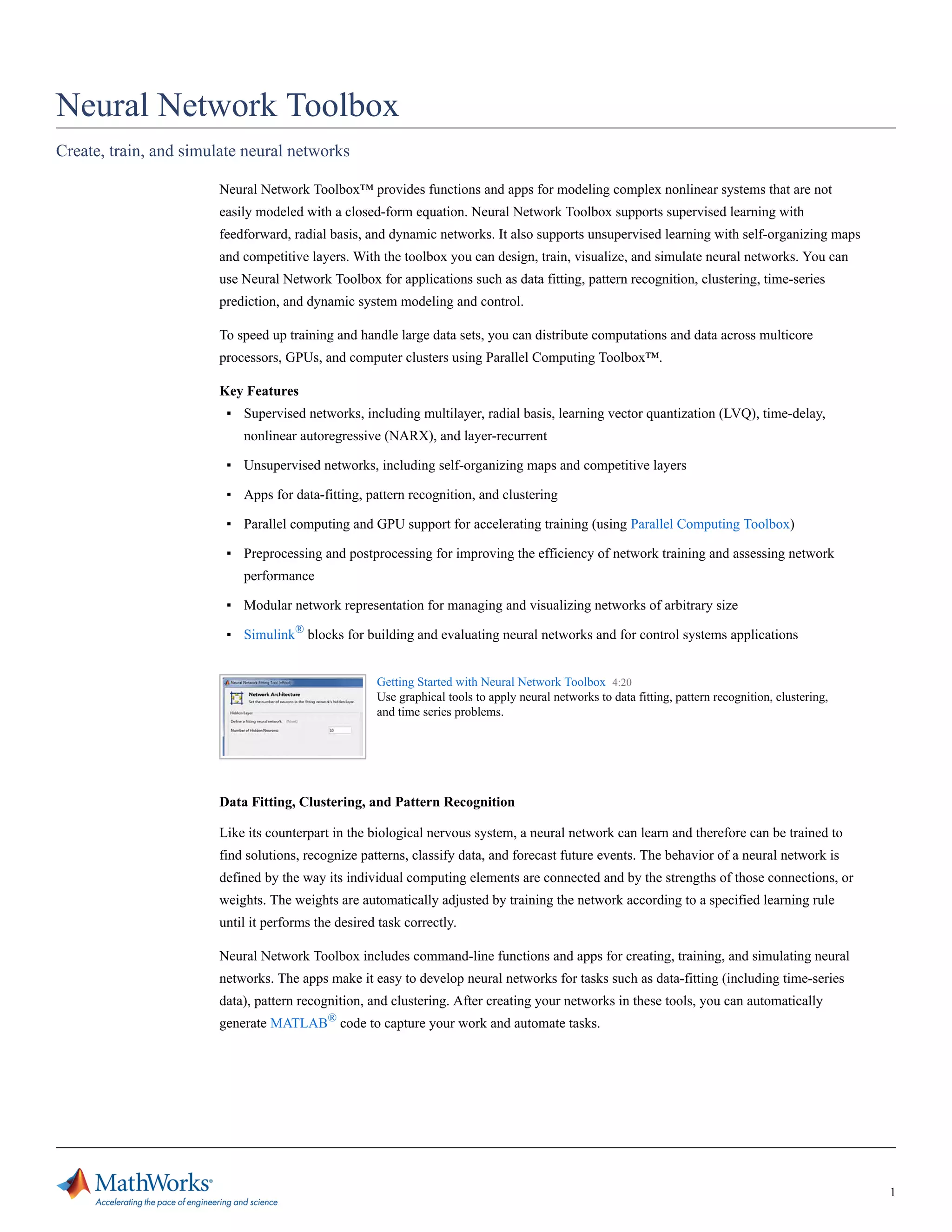 Neural network-toolbox | PDF