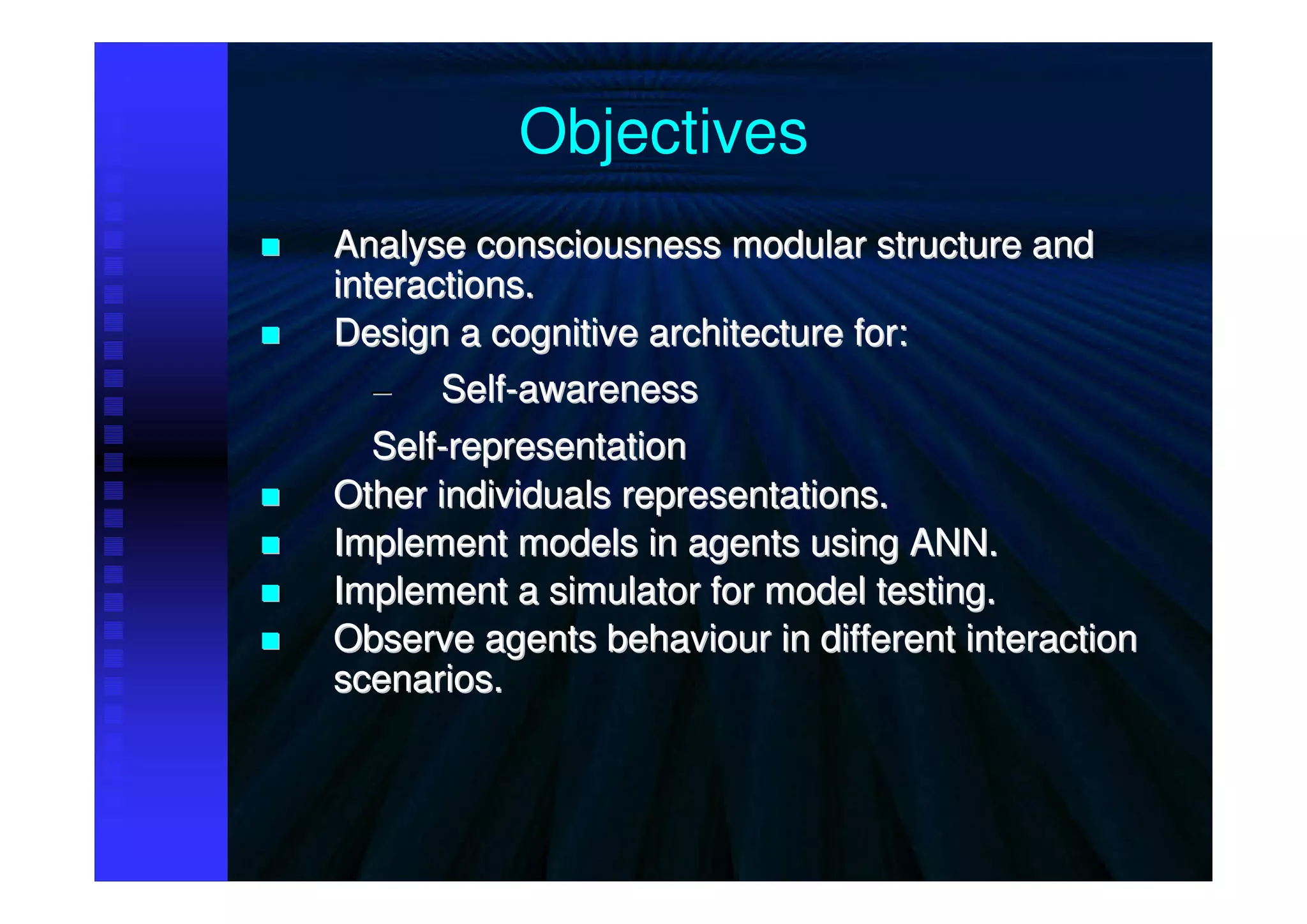 A neural networks model of self-representation for autonomous agents in ...
