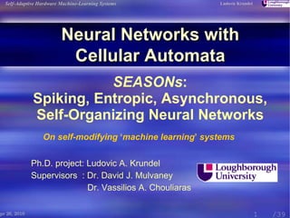 Neural Networks with Cellular Automata | PPT