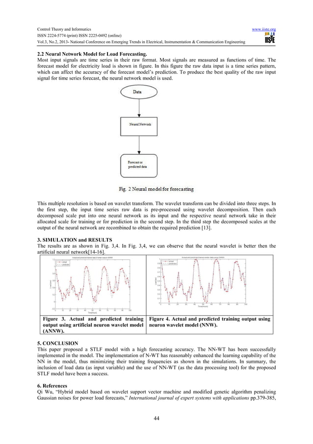 Neural wavelet based hybrid model for short-term load forecasting | PDF