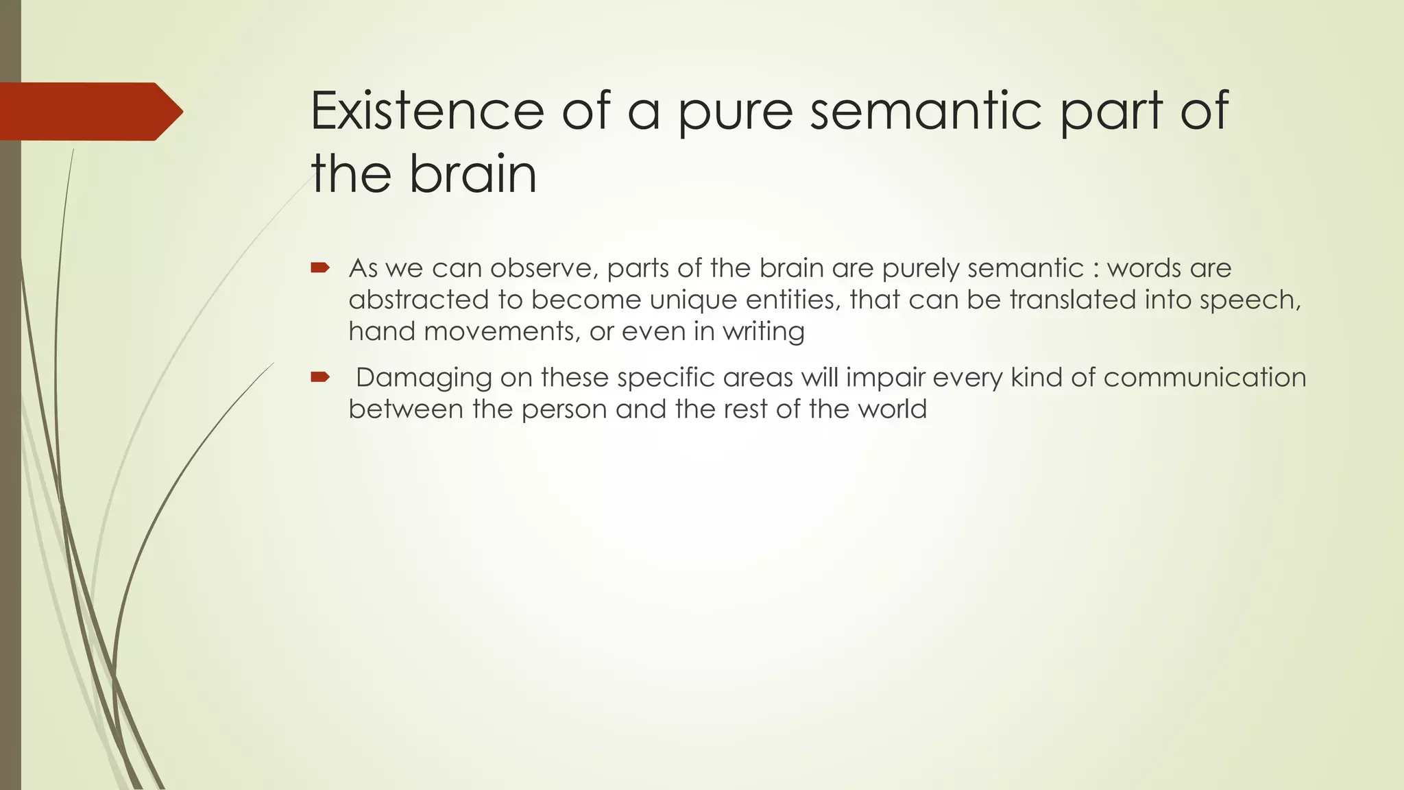 Neural basis of sign language | PPT