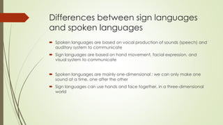 Neural basis of sign language | PPT
