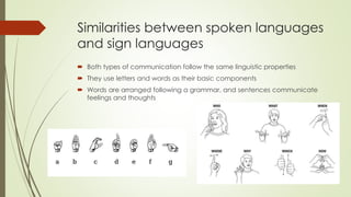 Neural basis of sign language | PPT