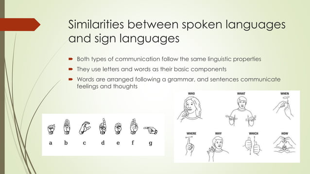 Neural basis of sign language | PPT