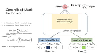 Neural collaborative filtering-발표 | PPTX