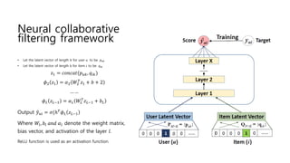 Neural collaborative filtering-발표 | PPTX