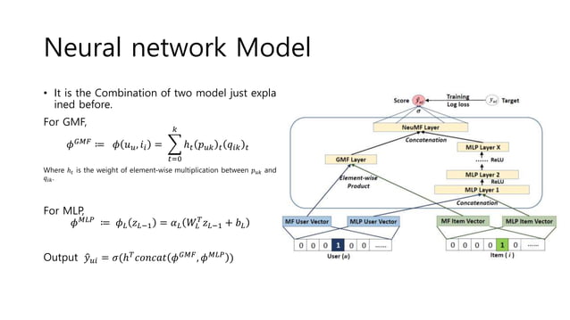 Neural collaborative filtering-발표 | PPTX
