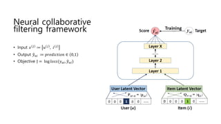Neural collaborative filtering-발표 | PPTX