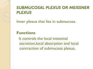 Neural control of GIT | PPTX