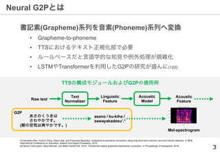 Neural G2Pの最新動向 SIGMORPHON及び関連緩急の紹介 | PDF