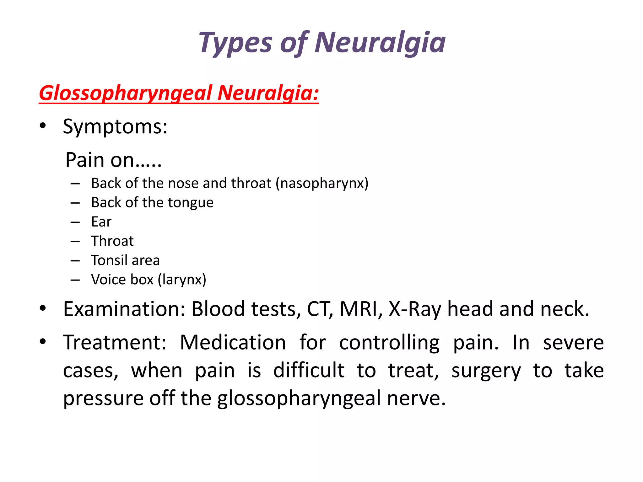 Neuralgia | PPTX