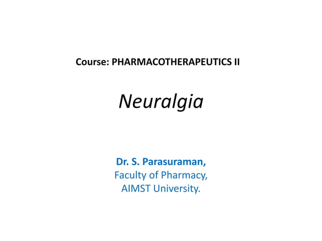 Neuralgia | PPTX