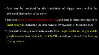 Neuralgias affecting Head and neck region | PPTX