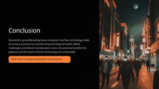 Neuralink-A-Revolution-in-Brain-Technology | PPTX