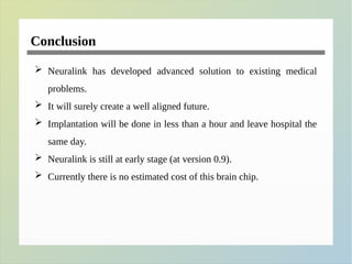 Neuralink: Connecting brain with machines | PDF