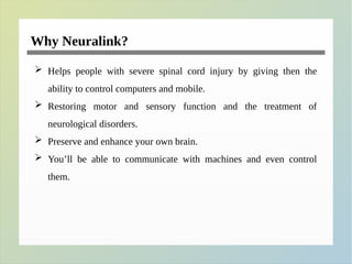 Neuralink: Connecting brain with machines | PDF