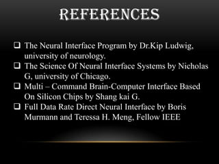Neural interfacing | PPTX