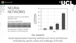 Neural Models for Information Retrieval | PPTX
