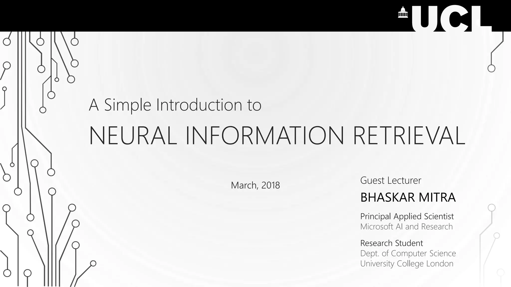 A Simple Introduction to Neural Information Retrieval | PPT