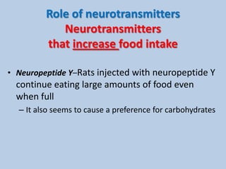 Eating: Neural mechanisms of eating A2 | PPT