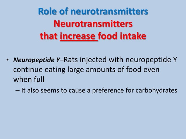 Eating: Neural mechanisms of eating A2 | PPT