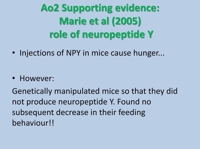 Eating: Neural mechanisms of eating A2 | PPT