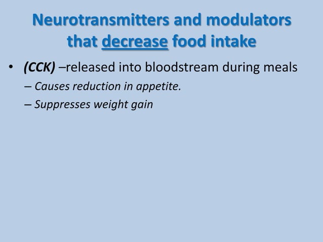 Eating: Neural mechanisms of eating A2 | PPT