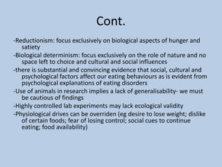 Eating: Neural mechanisms of eating A2 | PPTX