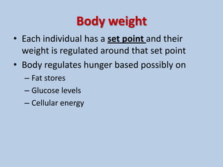 Eating: Neural mechanisms of eating A2 | PPT