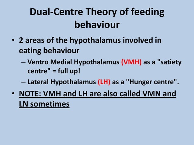 Eating: Neural mechanisms of eating A2 | PPT