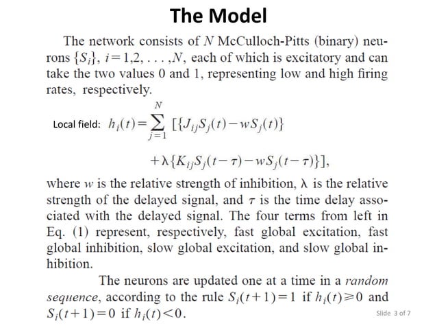 Stochastic Neural Network Model: Part 1 | PPT