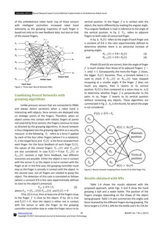 Neural Network based Control Method Implemented on Ambidextrous Robot Hand | PDF