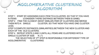 ANN(Artificial Neural Networks) Clustering Algorithms | PPTX