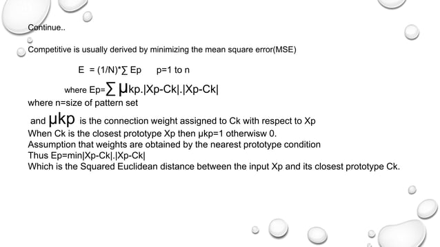 ANN(Artificial Neural Networks) Clustering Algorithms | PPTX