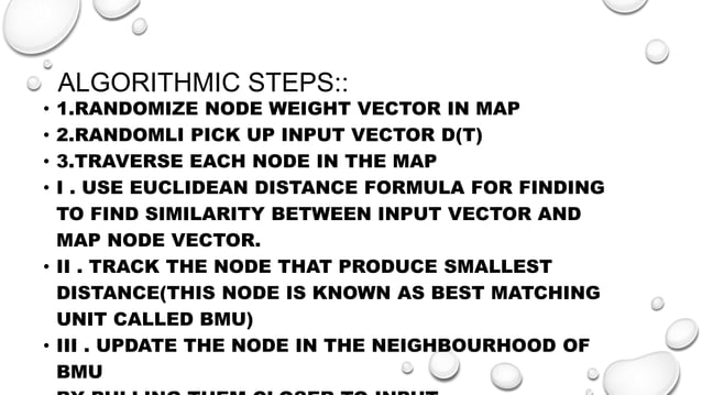 ANN(Artificial Neural Networks) Clustering Algorithms | PPTX