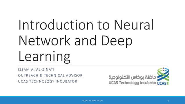Neural network and deep learning Devfest17 | PPT