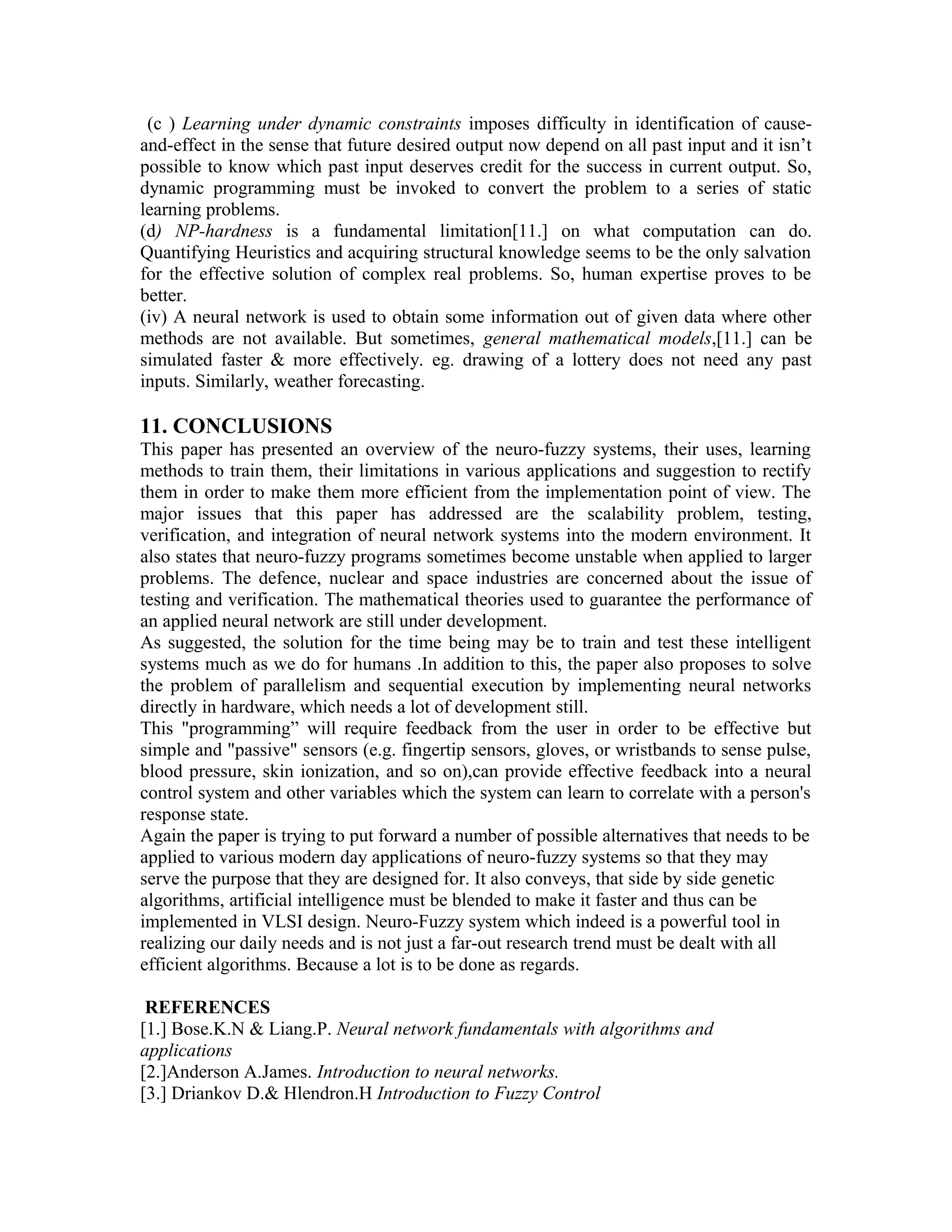 Neural Network And Fuzzy Logic Doc Computer Networking Computing