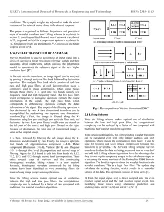 Neural network based image compression with lifting scheme and rlc | PDF
