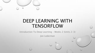 Neural Networks and Deep Learning Basics | PPTX