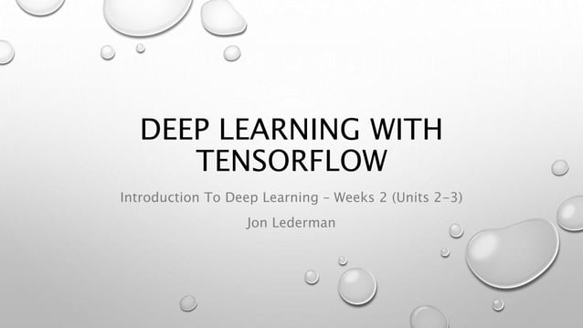 Neural Networks and Deep Learning Basics | PPTX