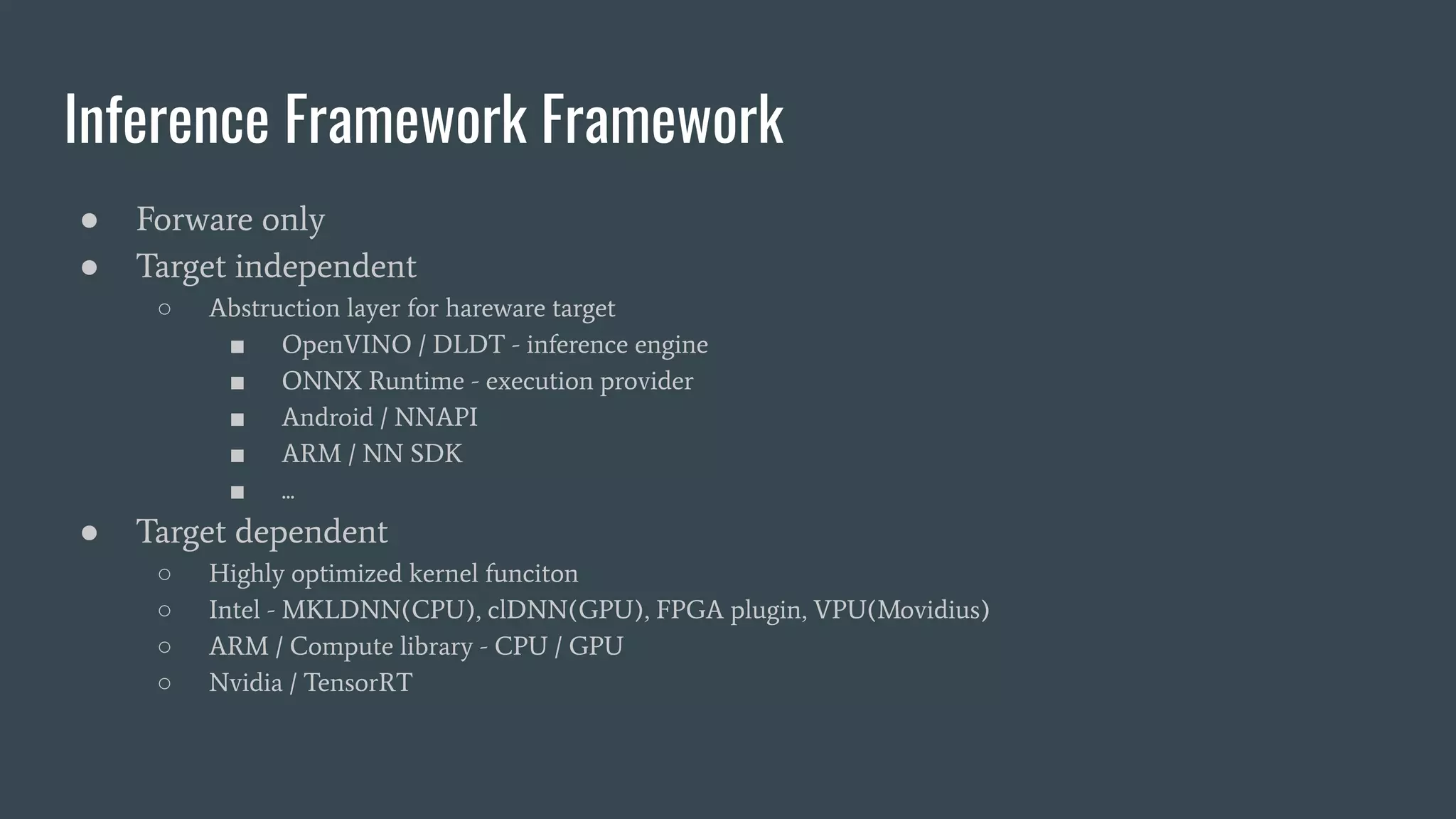 Neural Network File Format for Inference Framework | PPT